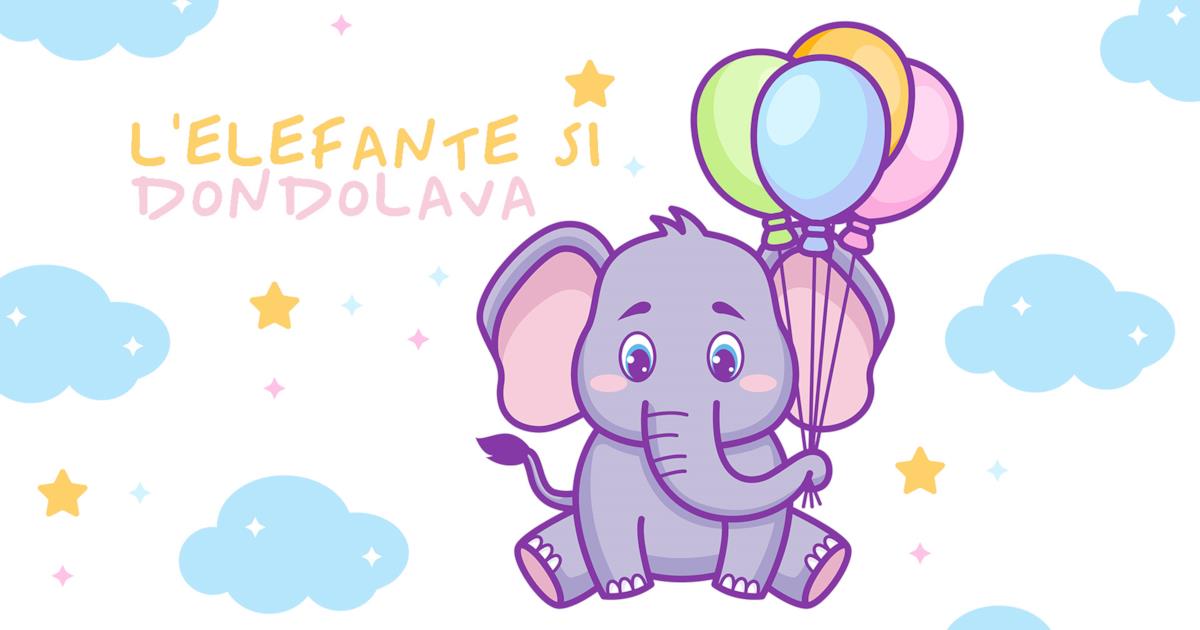 Il testo e il video della canzone L'elefante si dondolava