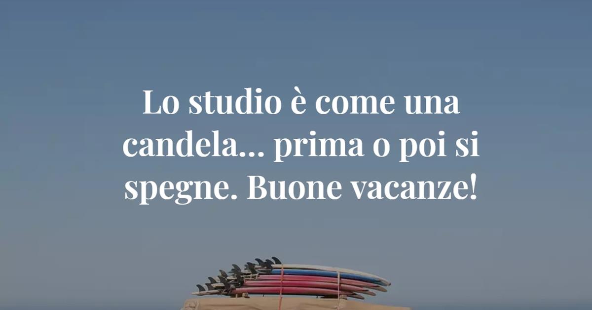 20 Frasi e immagini sull'ultimo giorno di scuola